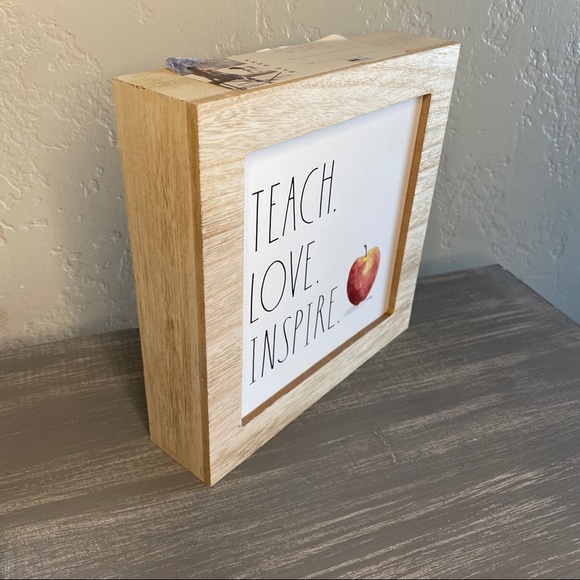 Rae Dunn | Other | Rae Dunn Teach Love Inspire Sign Teacher Gift | Poshmark